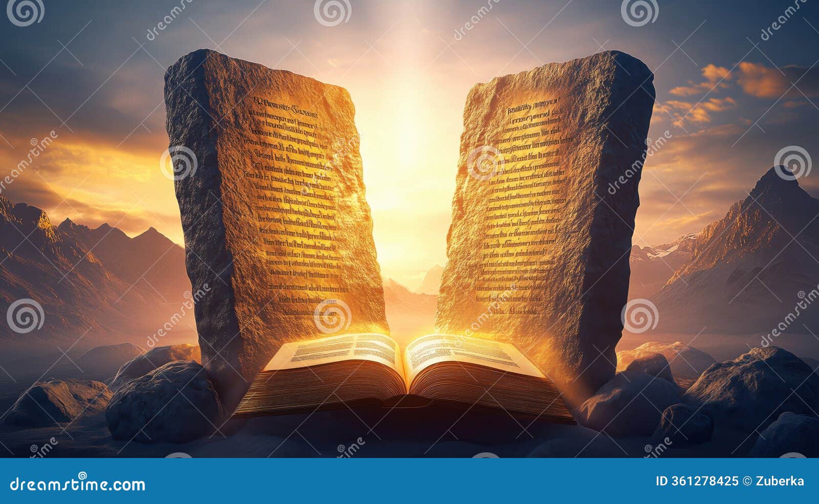 Tablets Of The Law: The Ten Commandments From The Book Of Exodus On ...