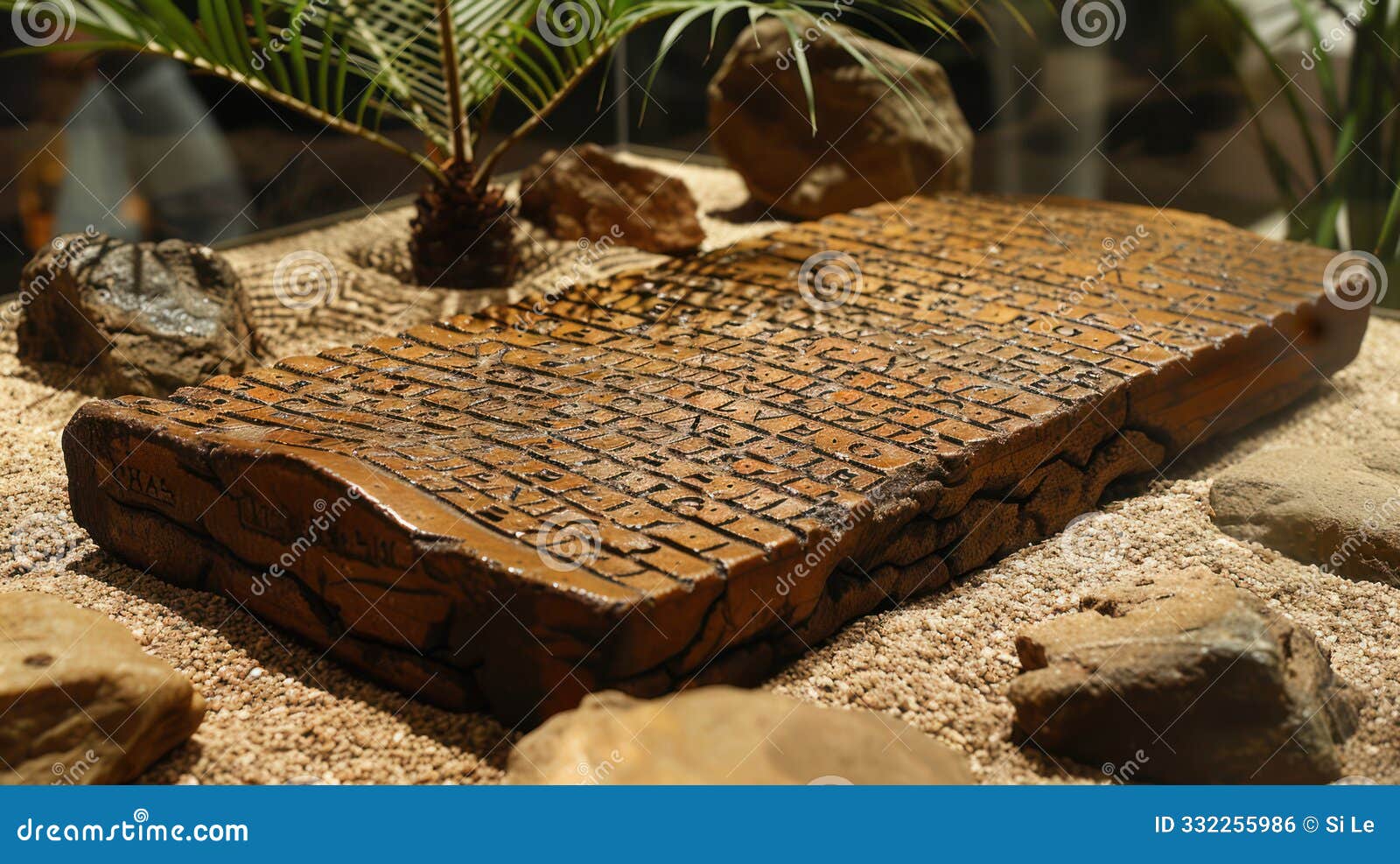 Stone Tablets of the Ten Commandments from the Book of Exodus Stock ...