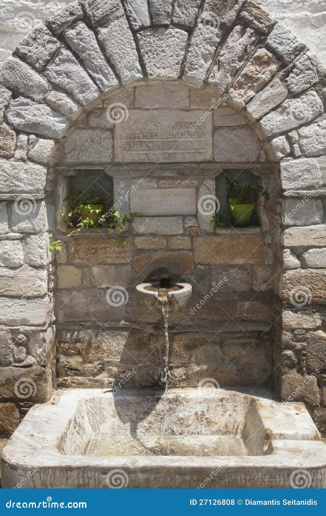 Stone tap stock photo. Image of detail, construction - 27126808