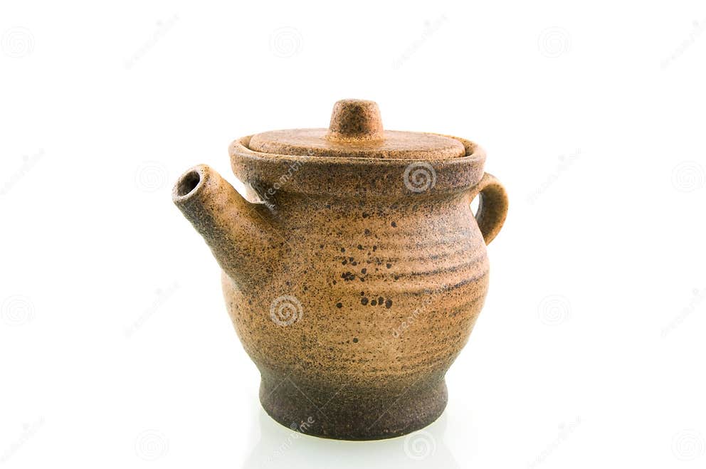 Stone teapot stock photo. Image of kitchen, pottery, single - 10059632