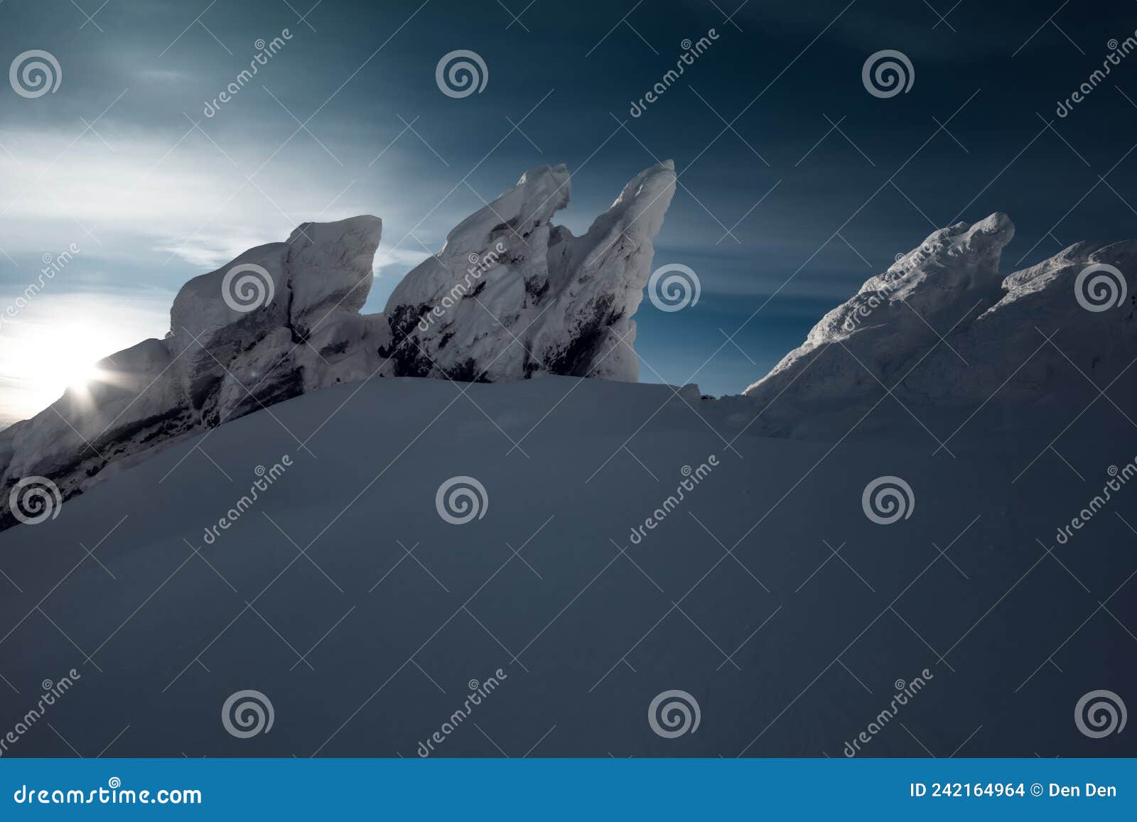 Stone Teeth on the Mountain Stock Photo - Image of cloud, wave: 242164964