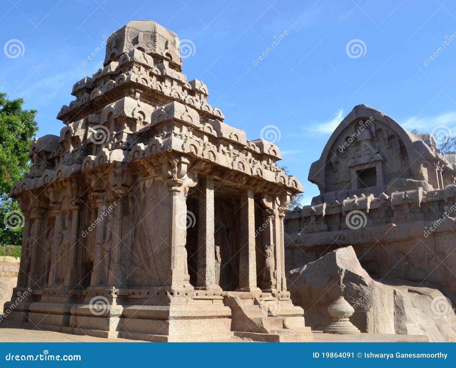 STONE TEMPLE stock image. Image of monument, sculptures - 19864091