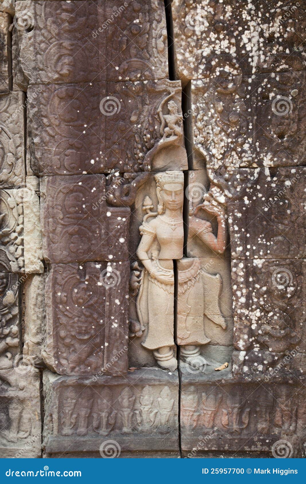 Stone Temple Carving Cambodia Angkor Stock Photo - Image of attraction ...