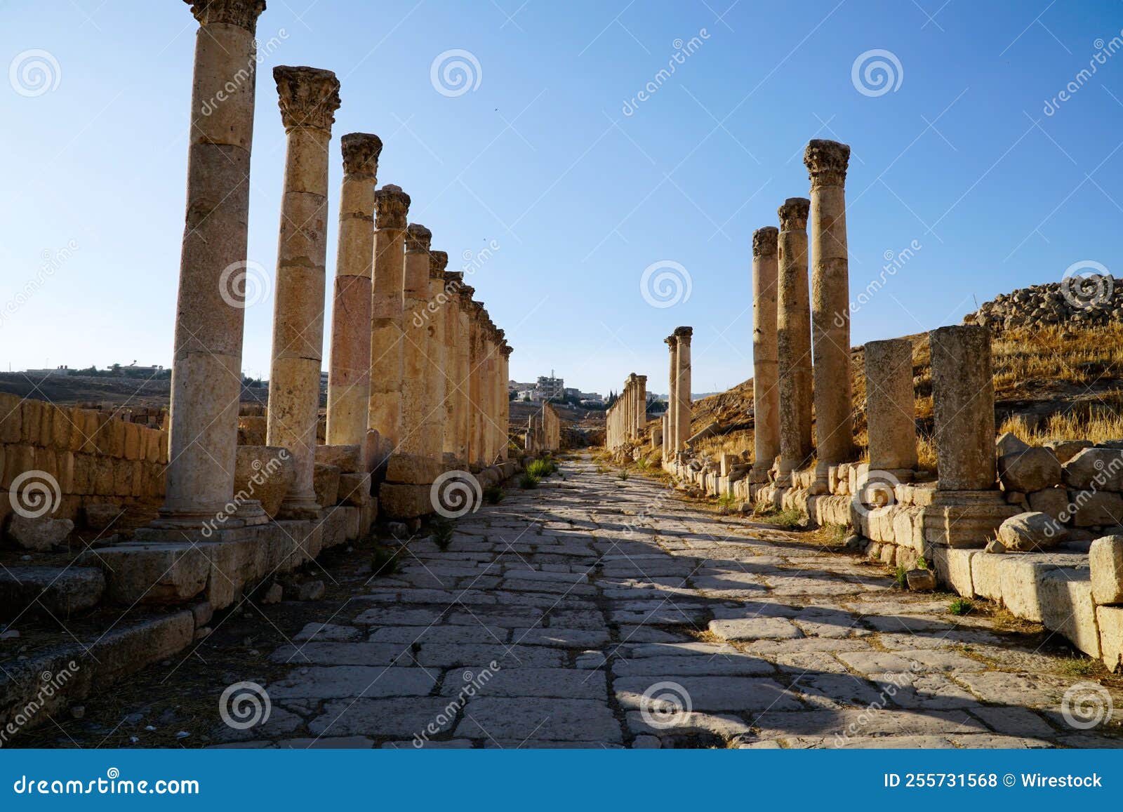 Stone Temple Ruin with a Blue Sky Stock Photo - Image of travel, stone ...