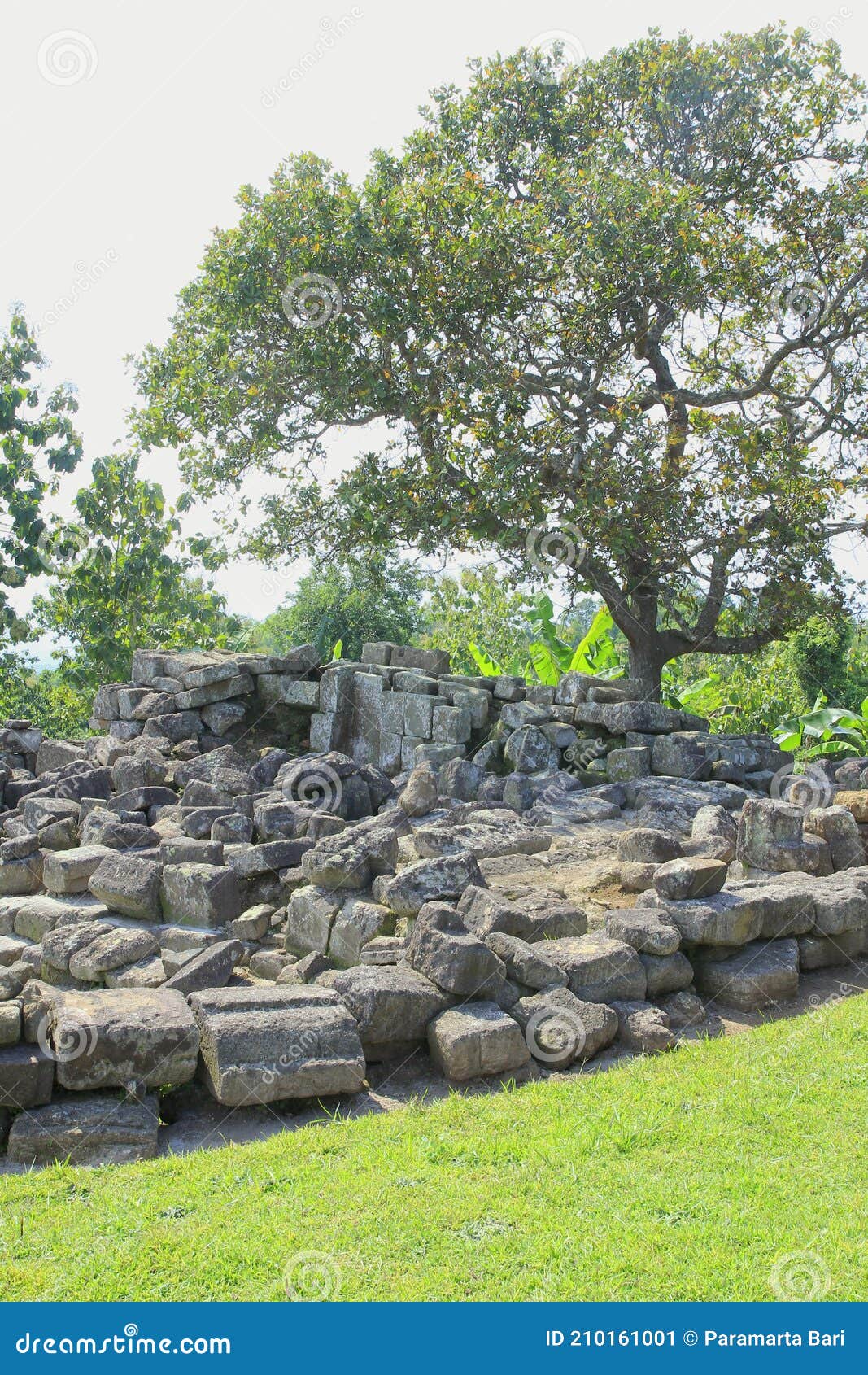 The Stone Temples in the Form of Blocks Stock Image - Image of natural ...