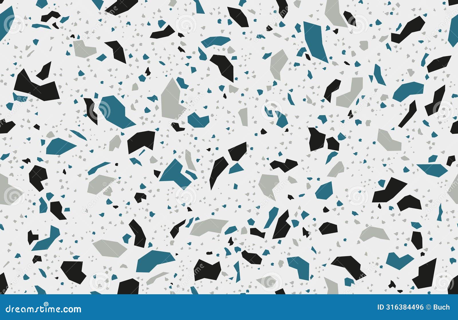 Stone Terrazzo Mosaic Tile Pattern, Marble Floor Stock Vector - Illustration of gray, floor ...
