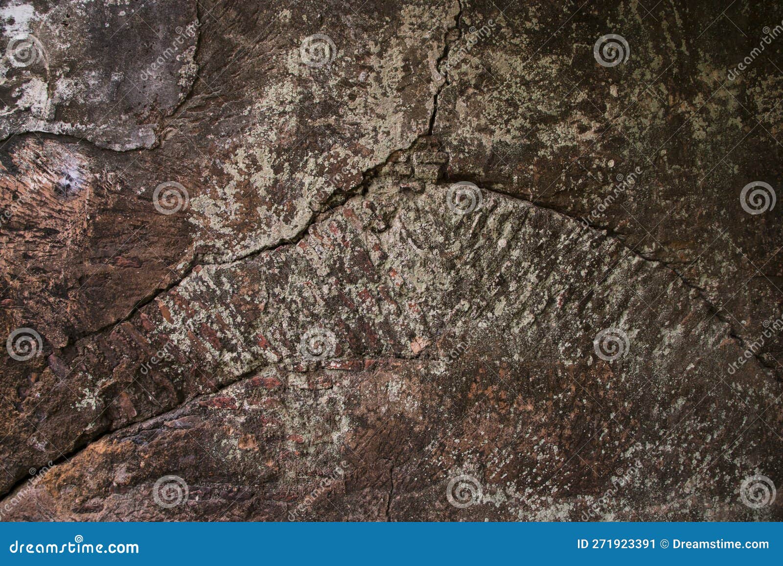 Stone Texture Background. Close-up of a Stone Surface with Cracks and ...