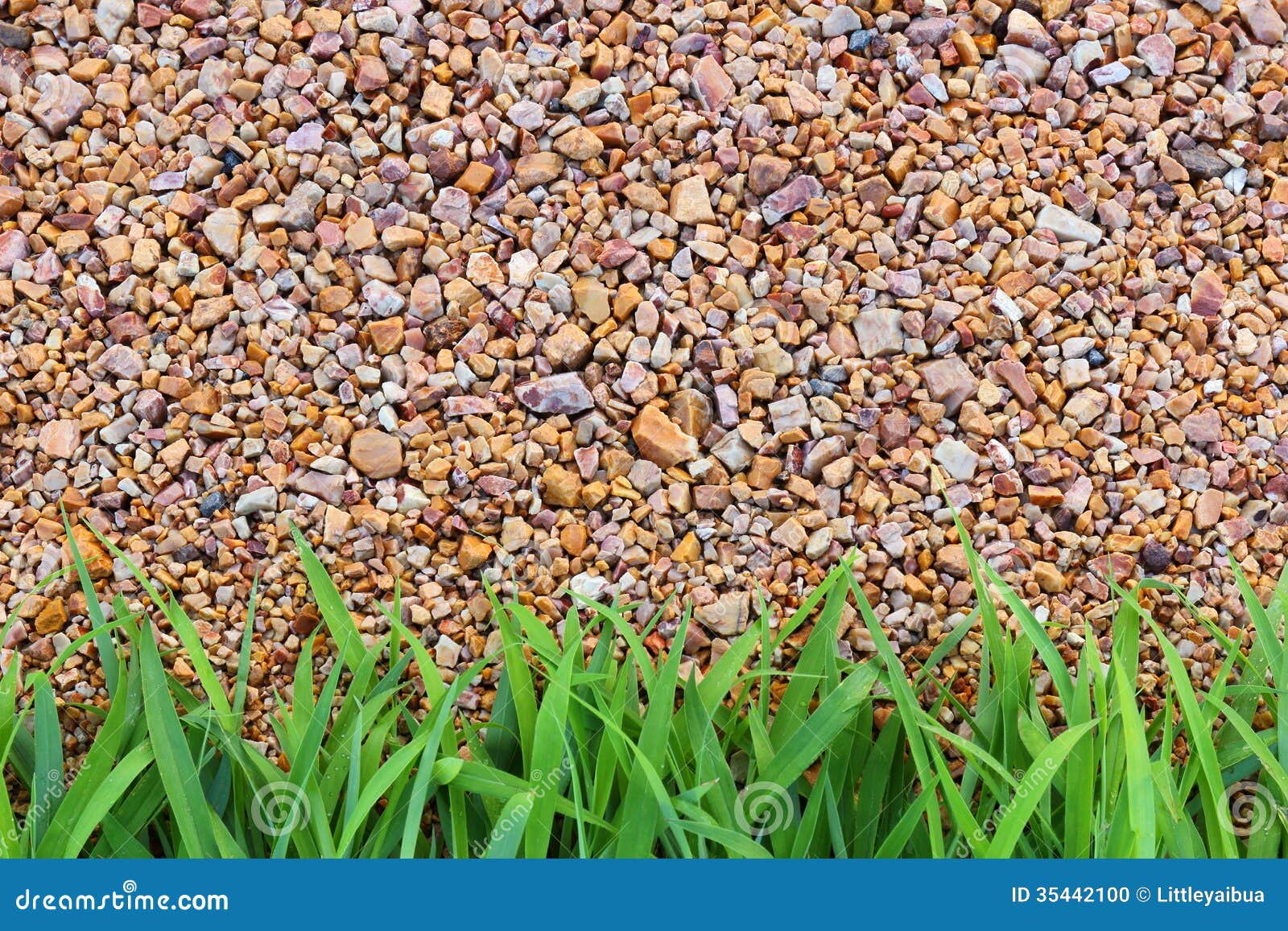 Stone Texture Background and Green Grass. Stock Photo - Image of nature ...