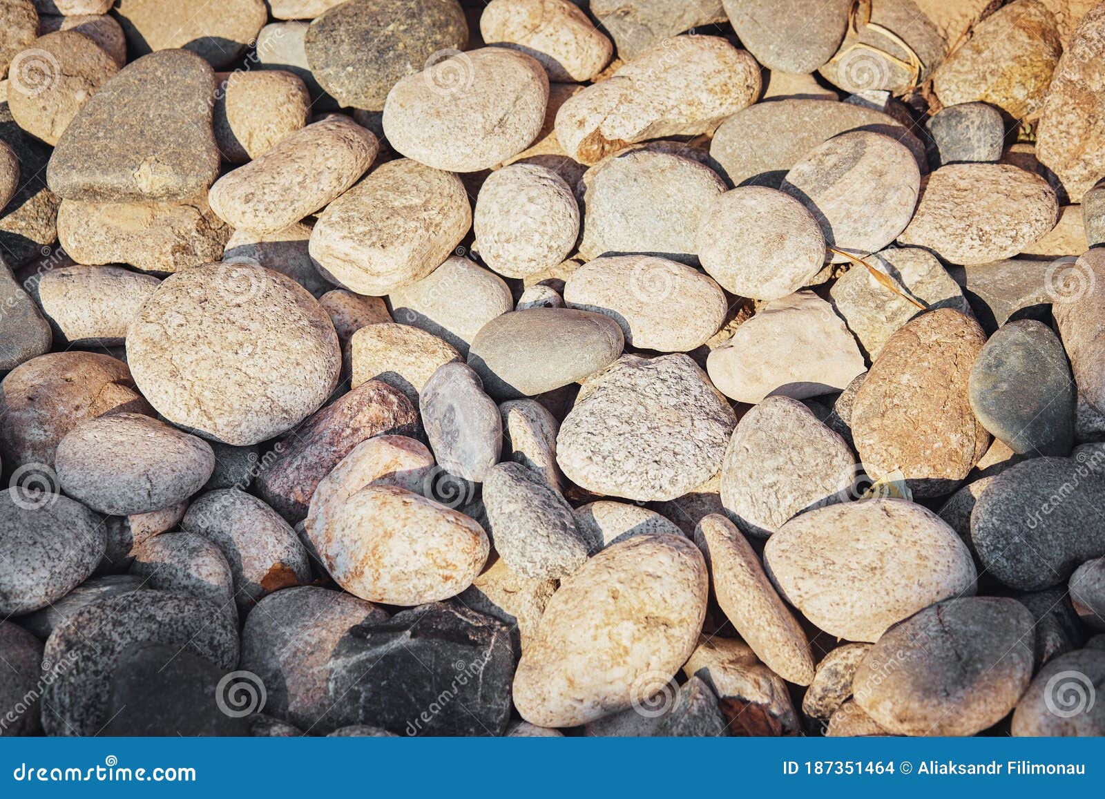 Stone Texture Closeup Different Shapes of Stones Stock Photo - Image of ...