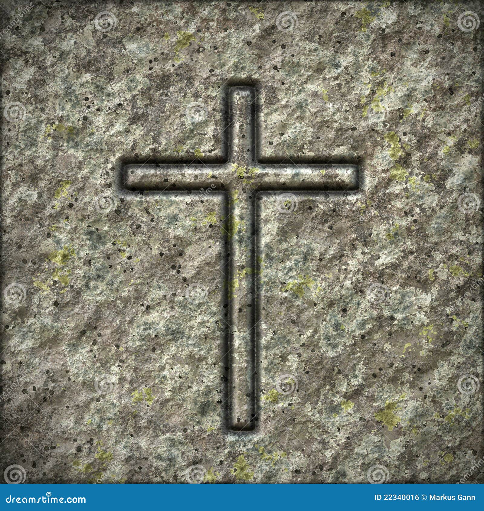 Stone texture with a cross stock illustration. Illustration of design ...
