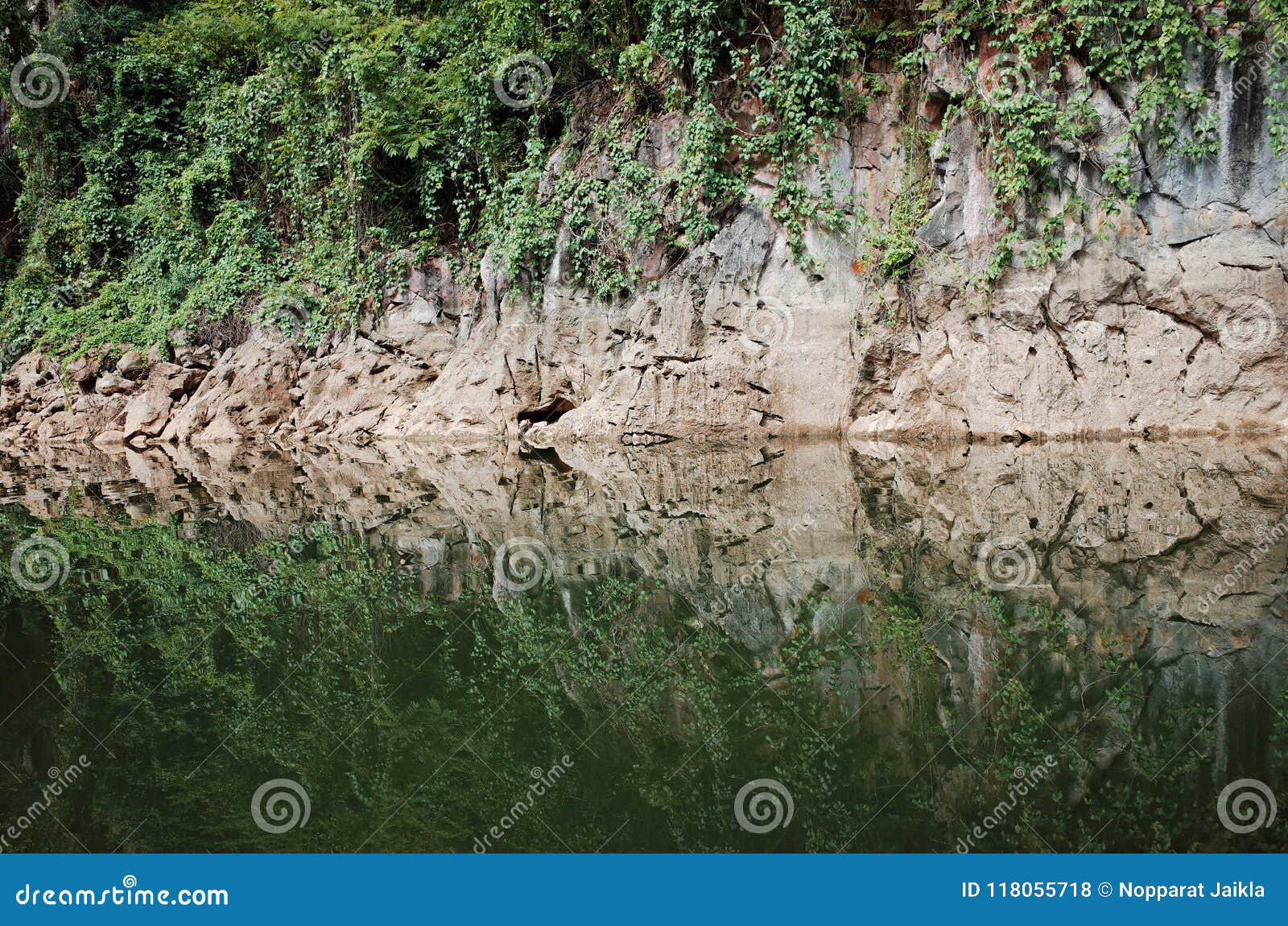 Stone Texture Reflect on Water Stock Photo - Image of beach, high ...
