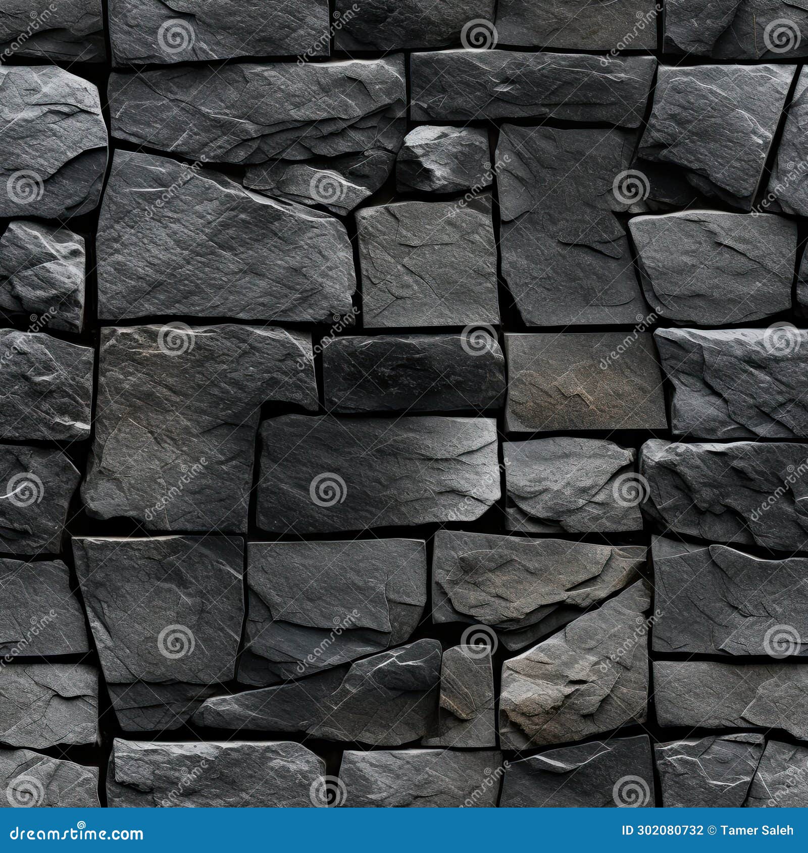 Stone Texture Seamless Pattern. Stock Illustration - Illustration of ...