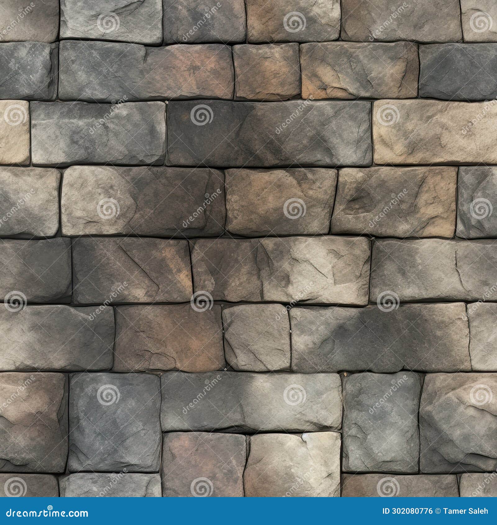 Stone Texture Seamless Pattern. Stock Illustration - Illustration of ...