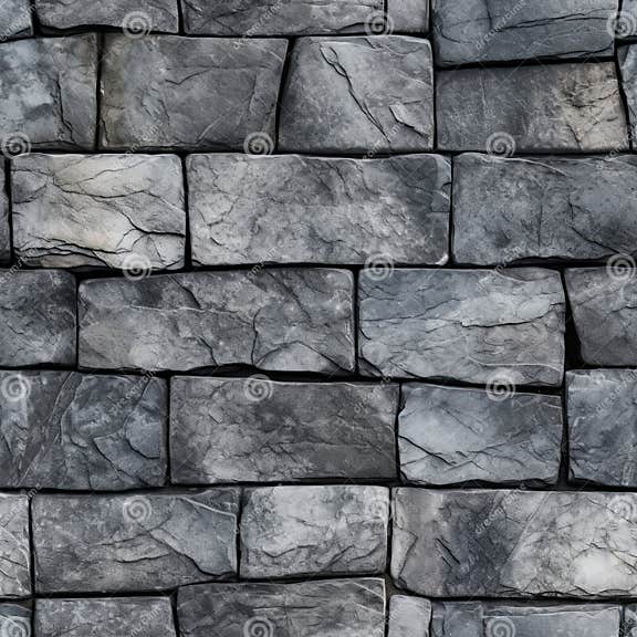 Stone Texture Seamless Pattern. Stock Illustration - Illustration of ...