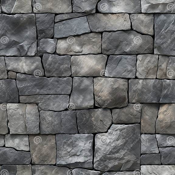 Stone Texture Seamless Pattern. Stock Illustration - Illustration of ...