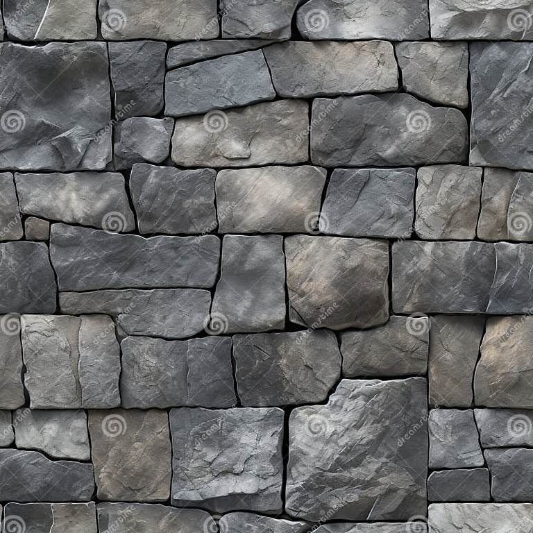Stone Texture Seamless Pattern. Stock Illustration - Illustration of ...