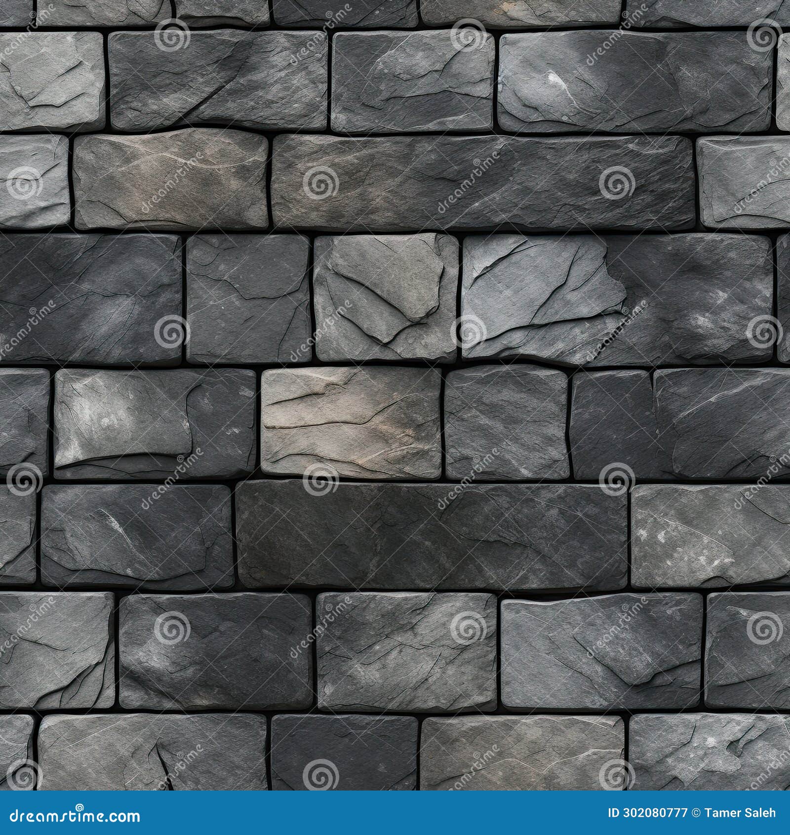 Stone Texture Seamless Pattern. Stock Illustration - Illustration of ...