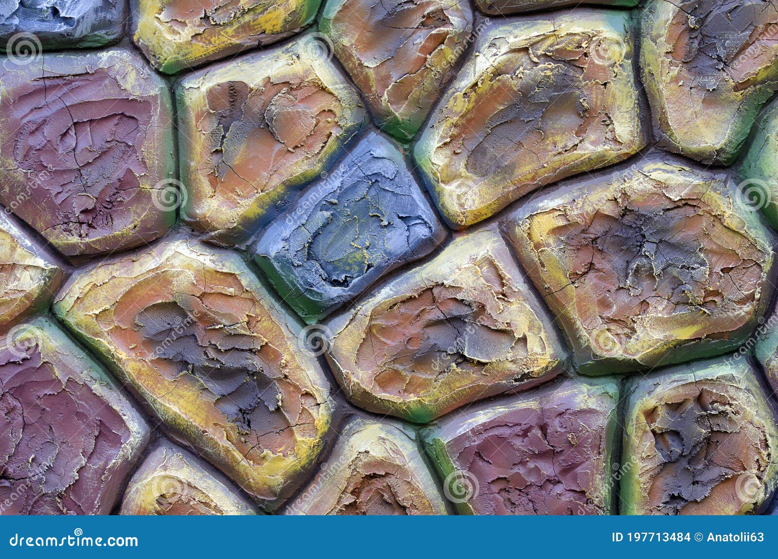 Stone Texture Tile Background Patchwork Multicolored Stock Photo ...