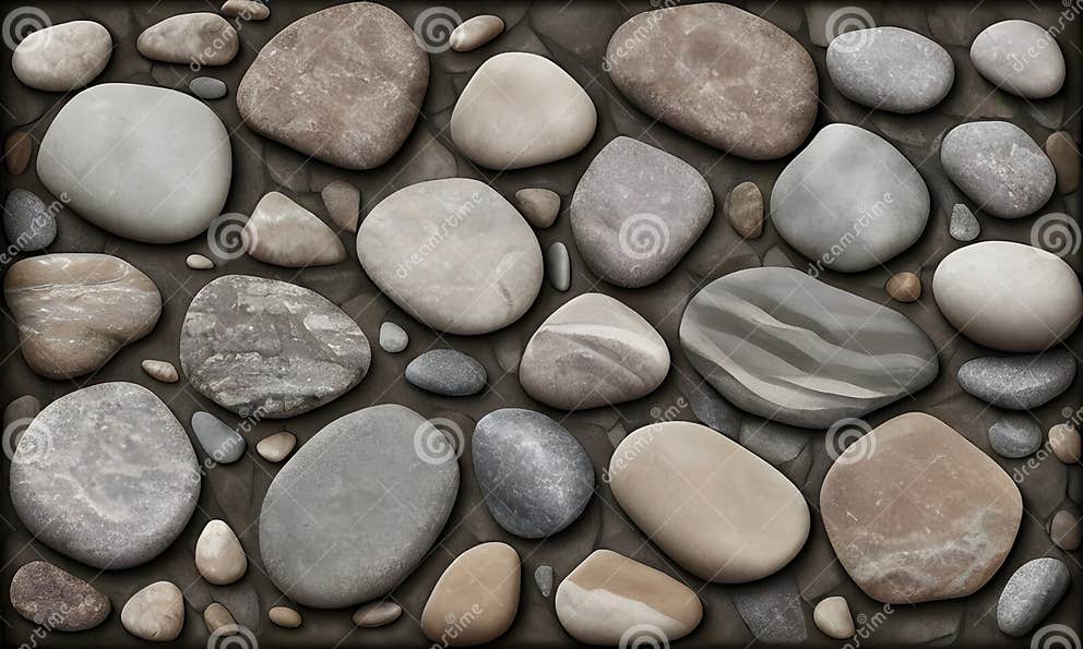 Stone Texture Using Different Shades of Gray and Brown Stock ...
