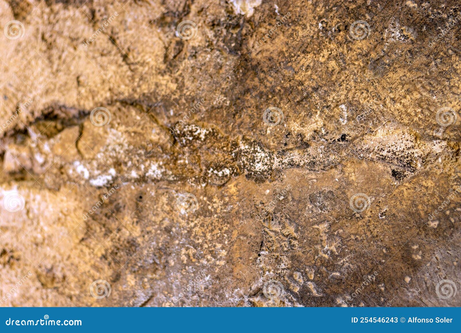 Stone Texture. Wall of an Old Cathedral Where the Passage of Time is ...
