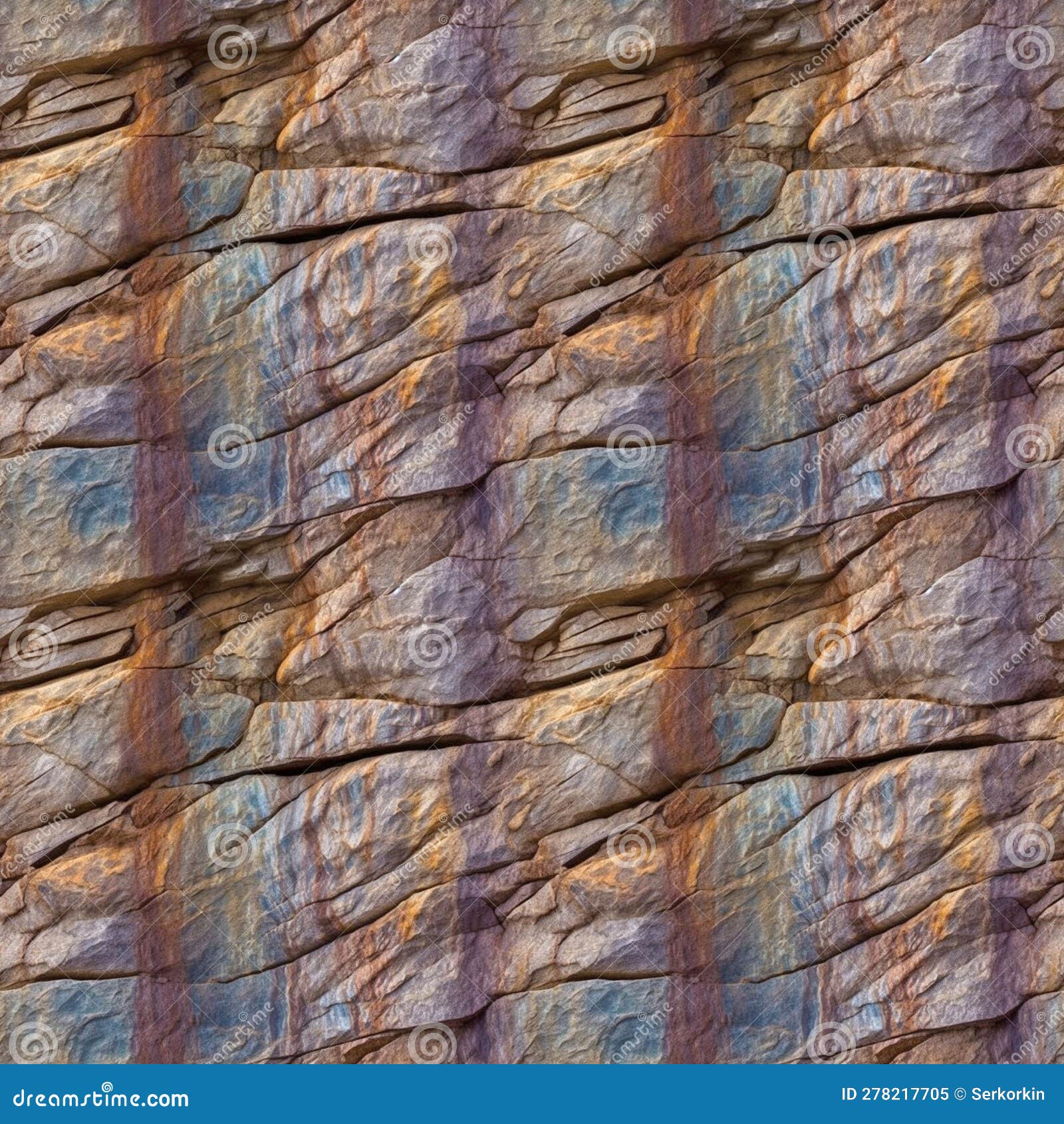 Stone Texture of Wall Seamless Pattern Design. Surface Rock Background ...