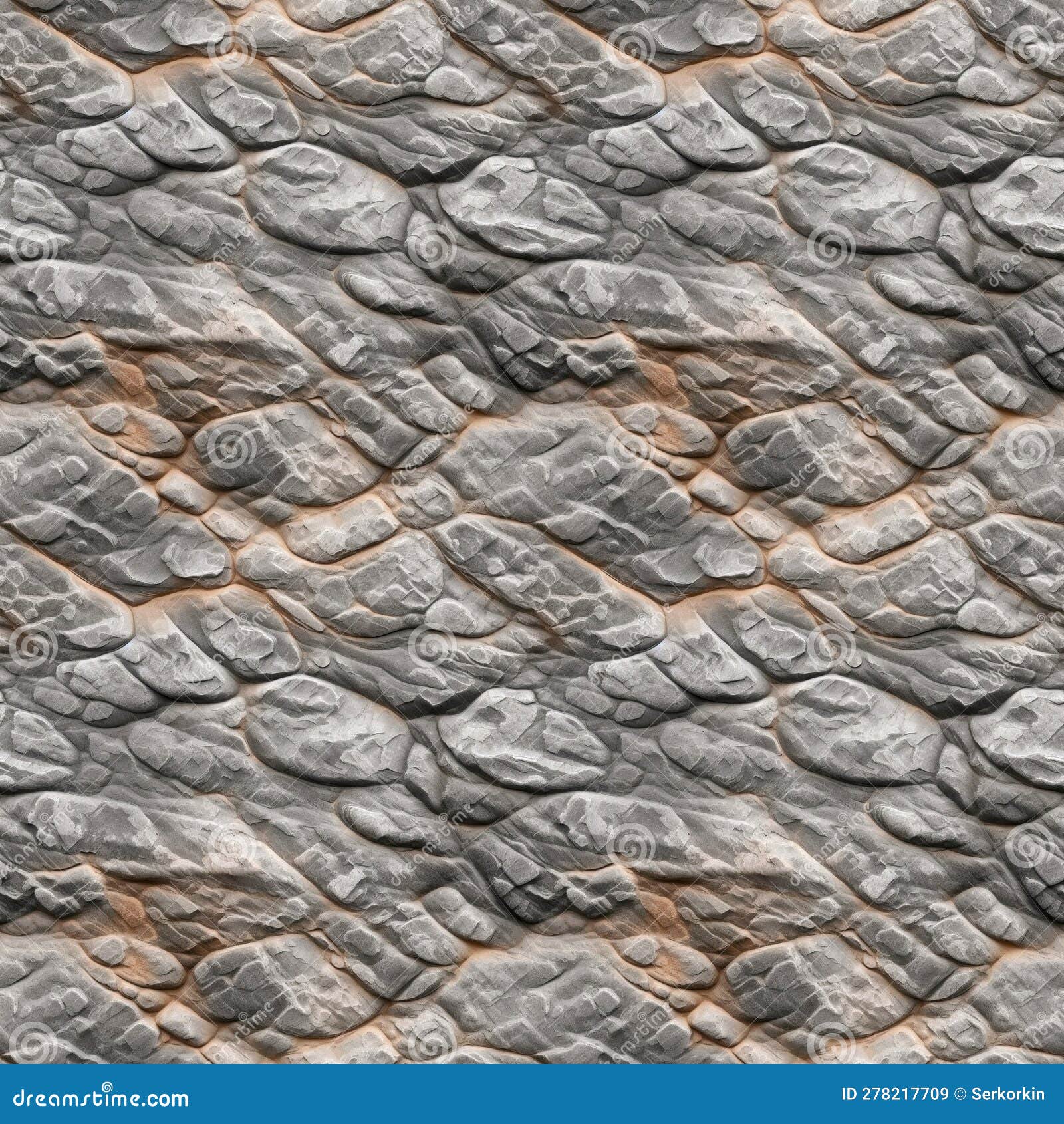 Stone Texture of Wall Seamless Pattern Design. Surface Rock Gray ...