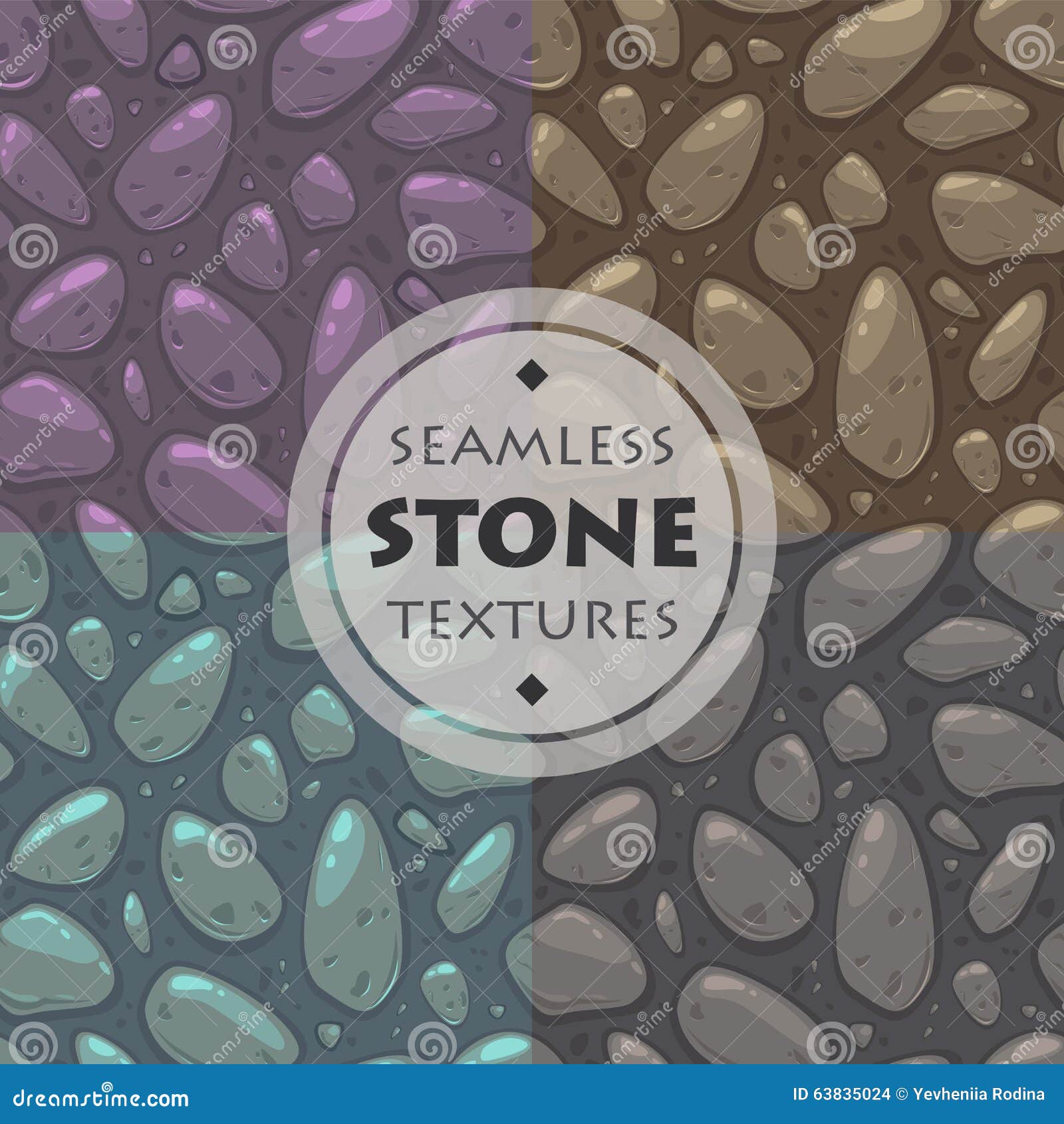 Stone textures set stock illustration. Illustration of layer - 63835024