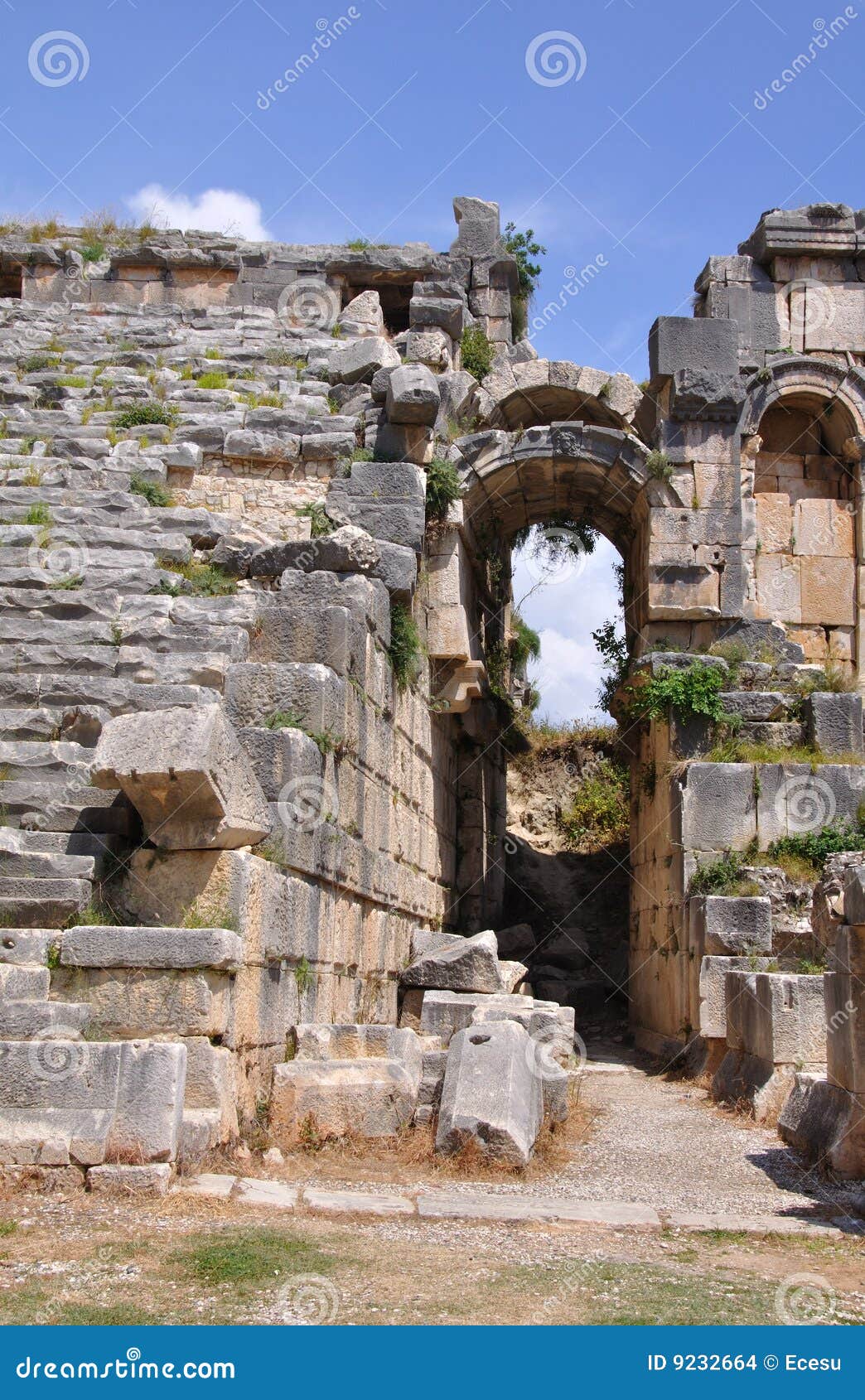 Stone theatre stock photo. Image of tissue, flower, castle - 9232664