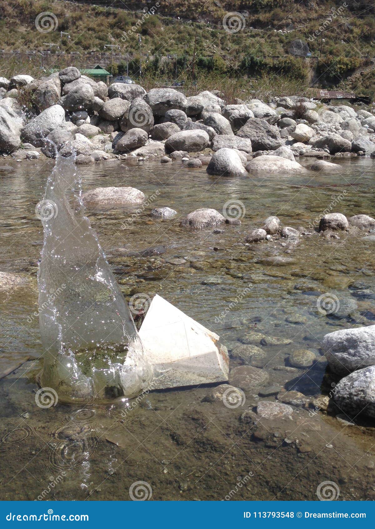 STONE throw on water stock photo. Image of water, forest - 113793548