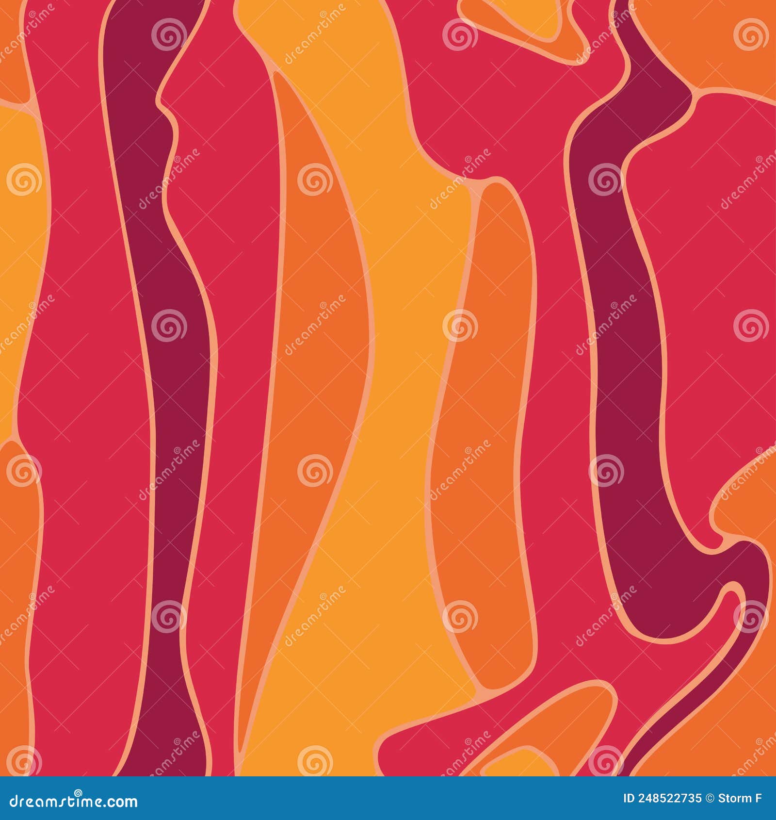 Stone Tile Abstract Seamless Pattern with Fiery Colours. Great for ...