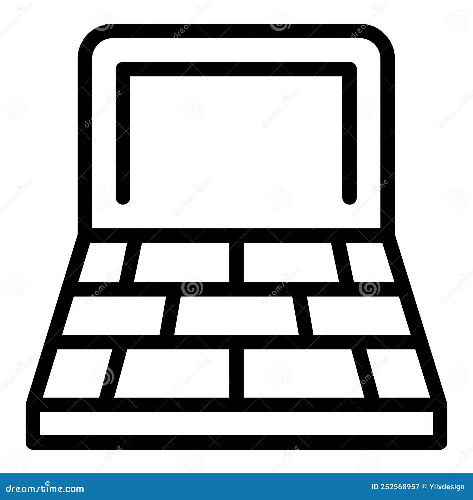 Stone Tile Icon Outline Vector. Construction Surface Stock Vector ...