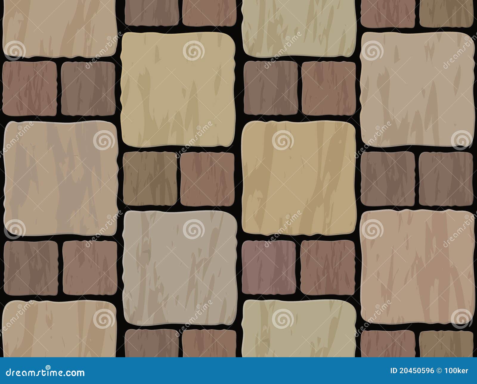 Stone Tile Seamless Background Stock Vector - Illustration of pattern ...