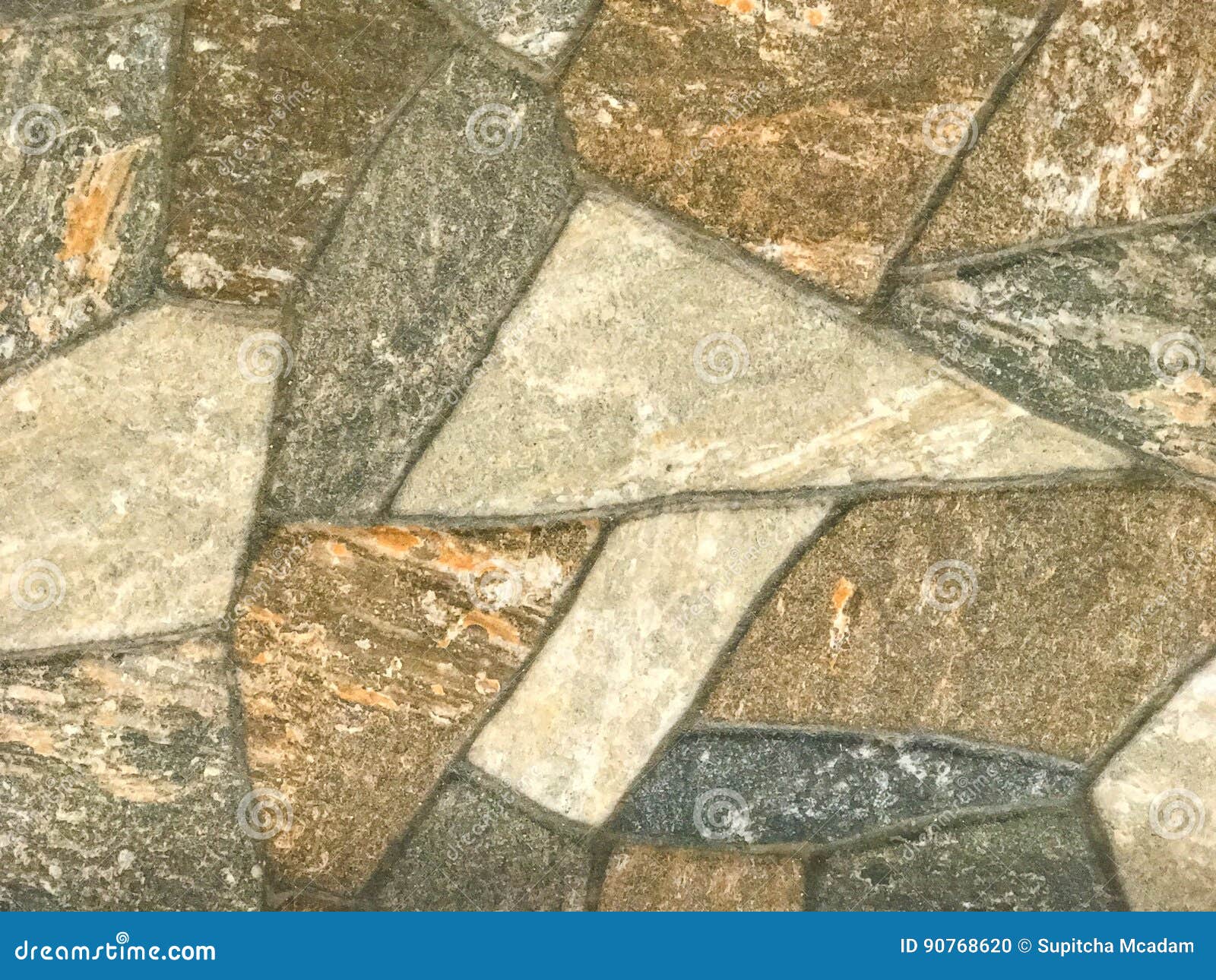 Stone Tiles Floor Background, Wallpaper Stock Photo - Image of mosaic ...