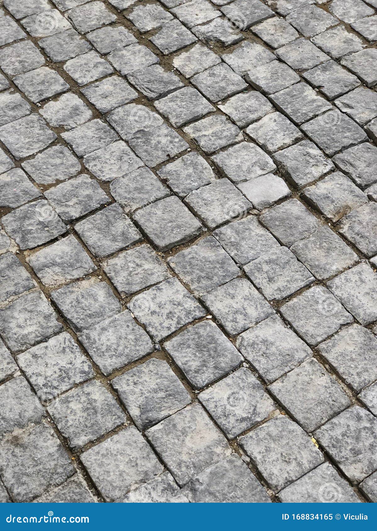 Stone Tiles Paved Road. Close Shot Stock Image - Image of stone ...