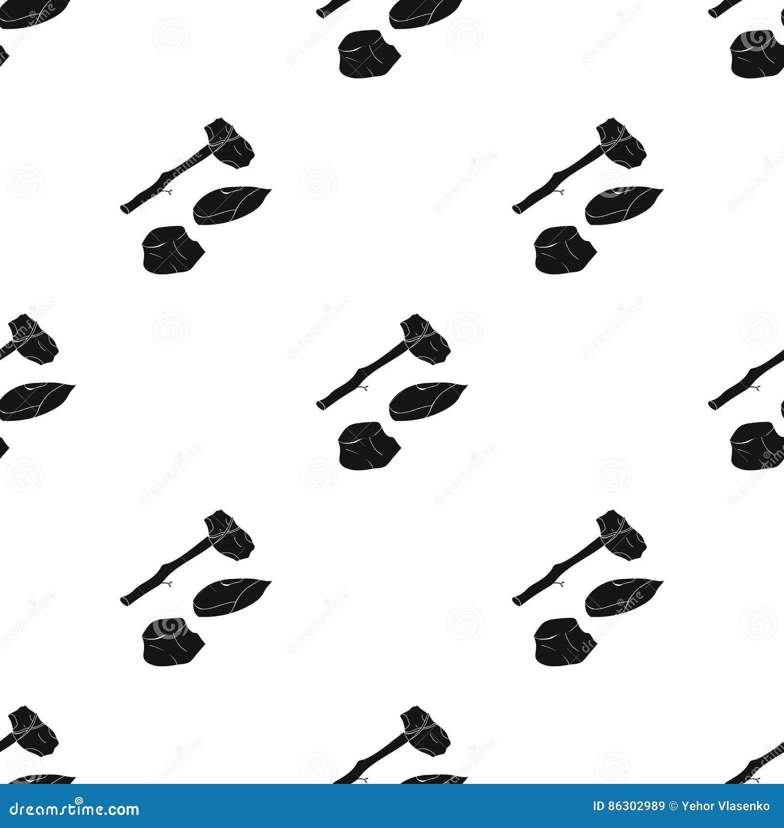 Stone Tools Icon in Black Style Isolated on White Background. Stone Age ...