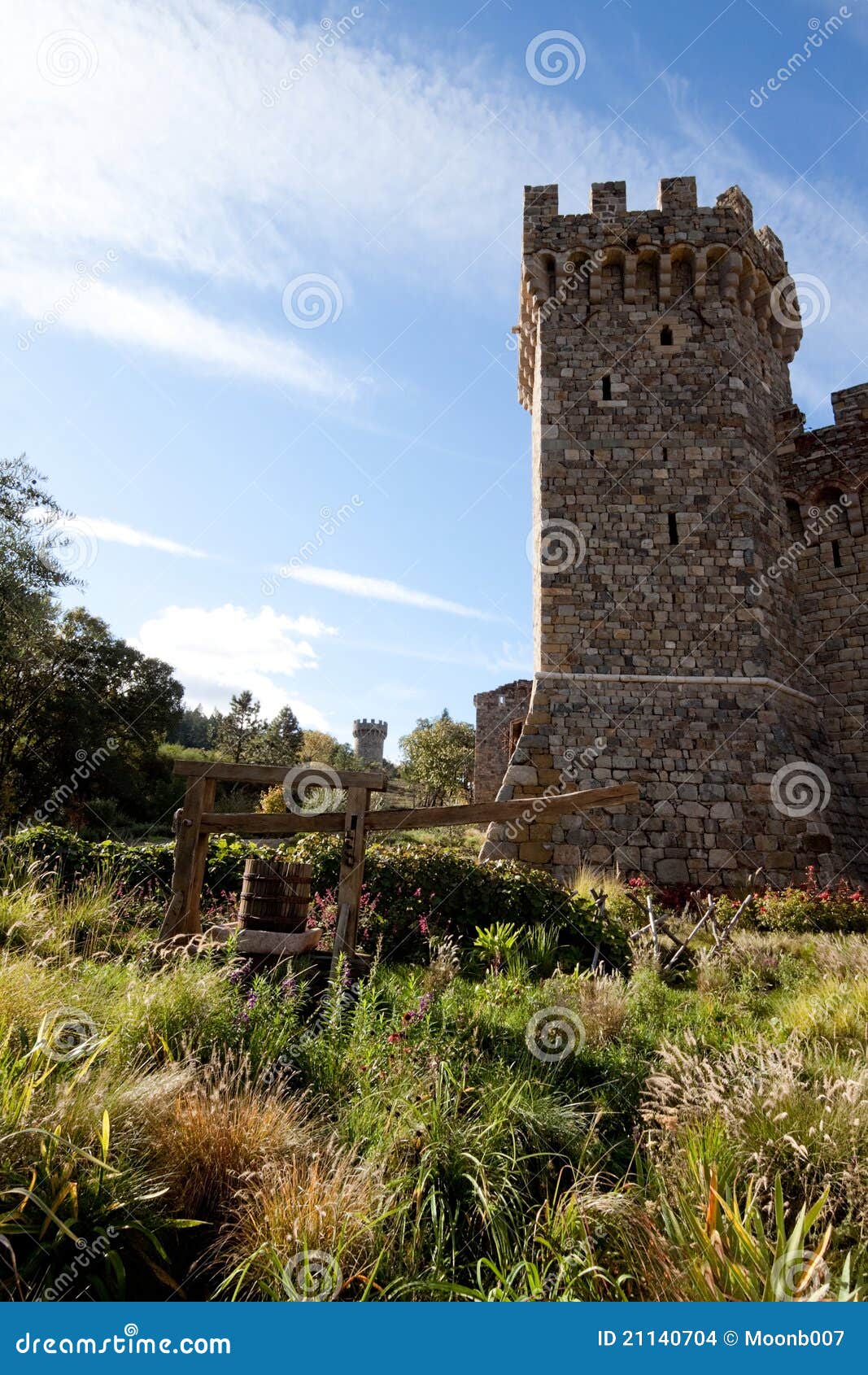 Stone Tower stock photo. Image of stone, gothic, fortress - 21140704