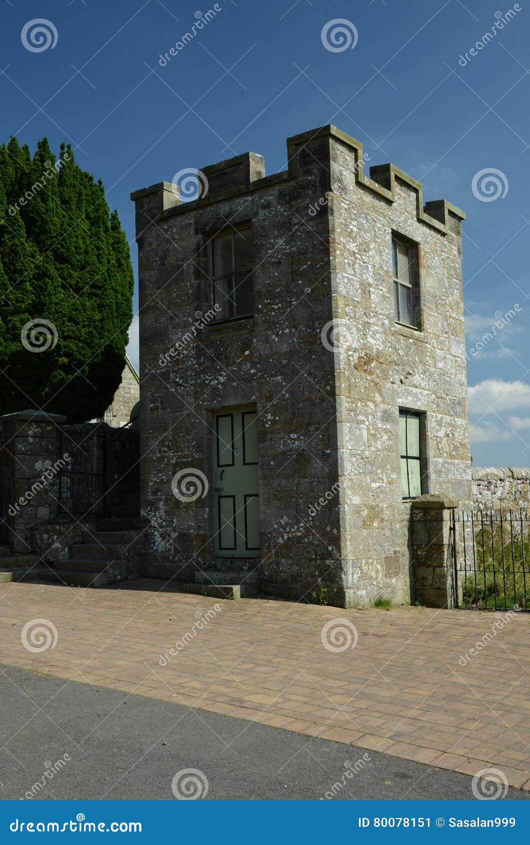 Stone Tower stock image. Image of historic, kinross, ramparts - 80078151