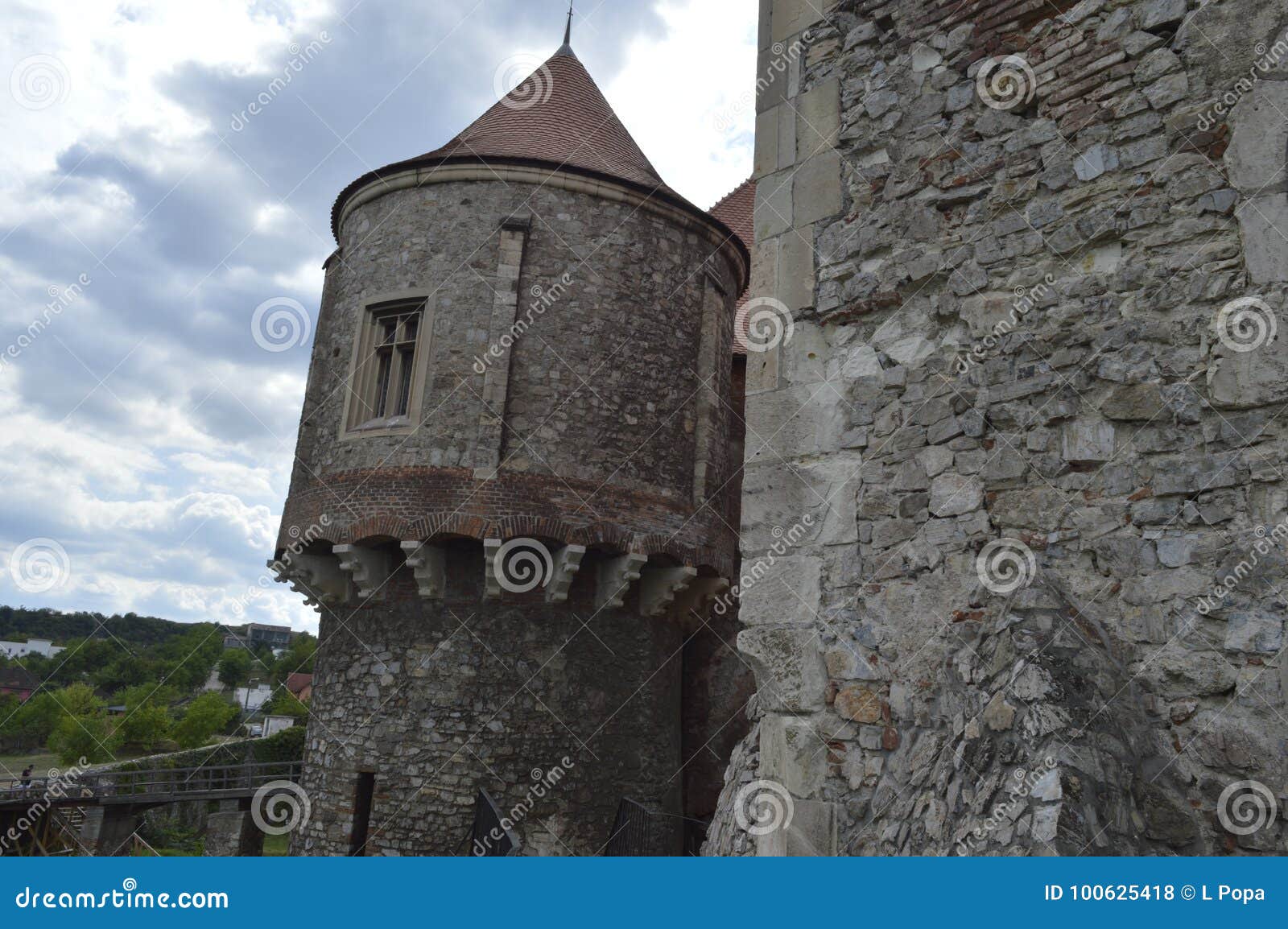Tower of old castle stock photo. Image of castle, historic - 100625418