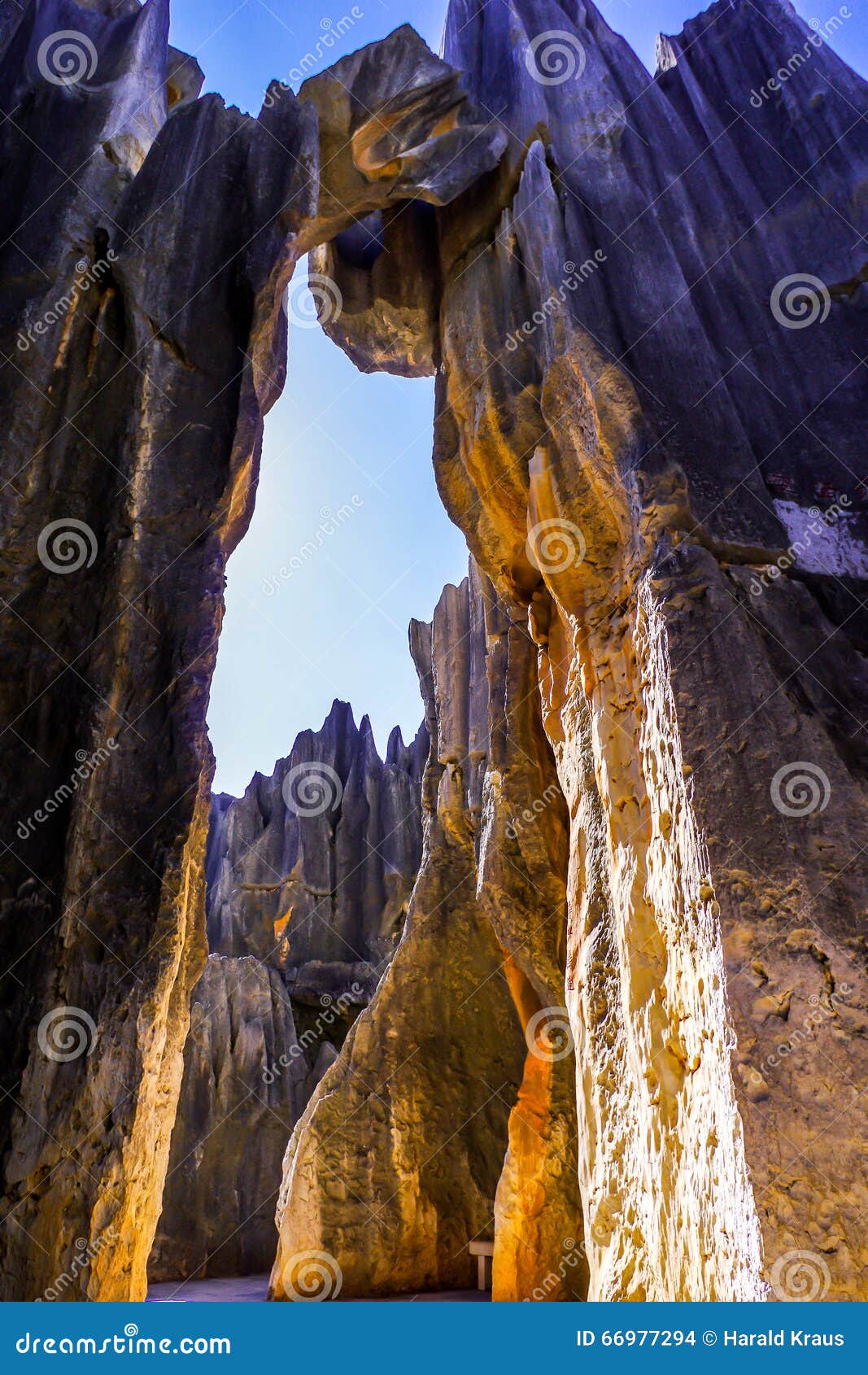 Stone towers stock photo. Image of forest, china, stone - 66977294