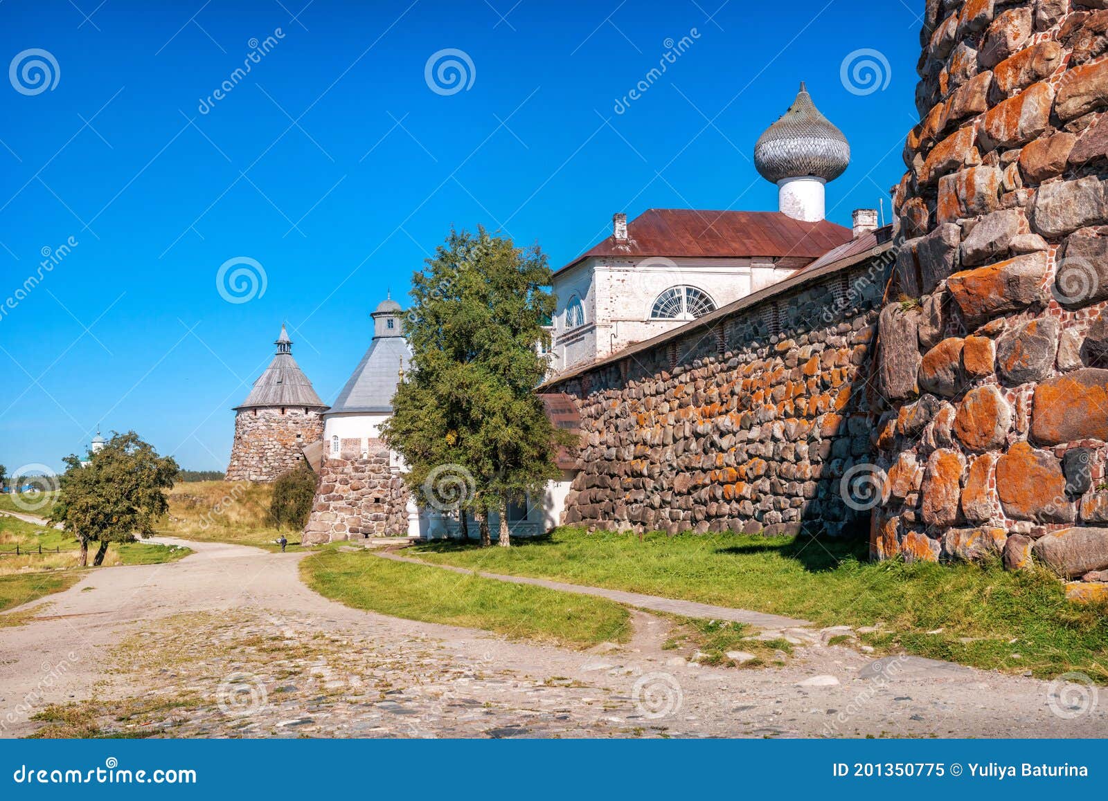 Stone Towers and Temples of the Solovetsky Monastery Stock Image ...
