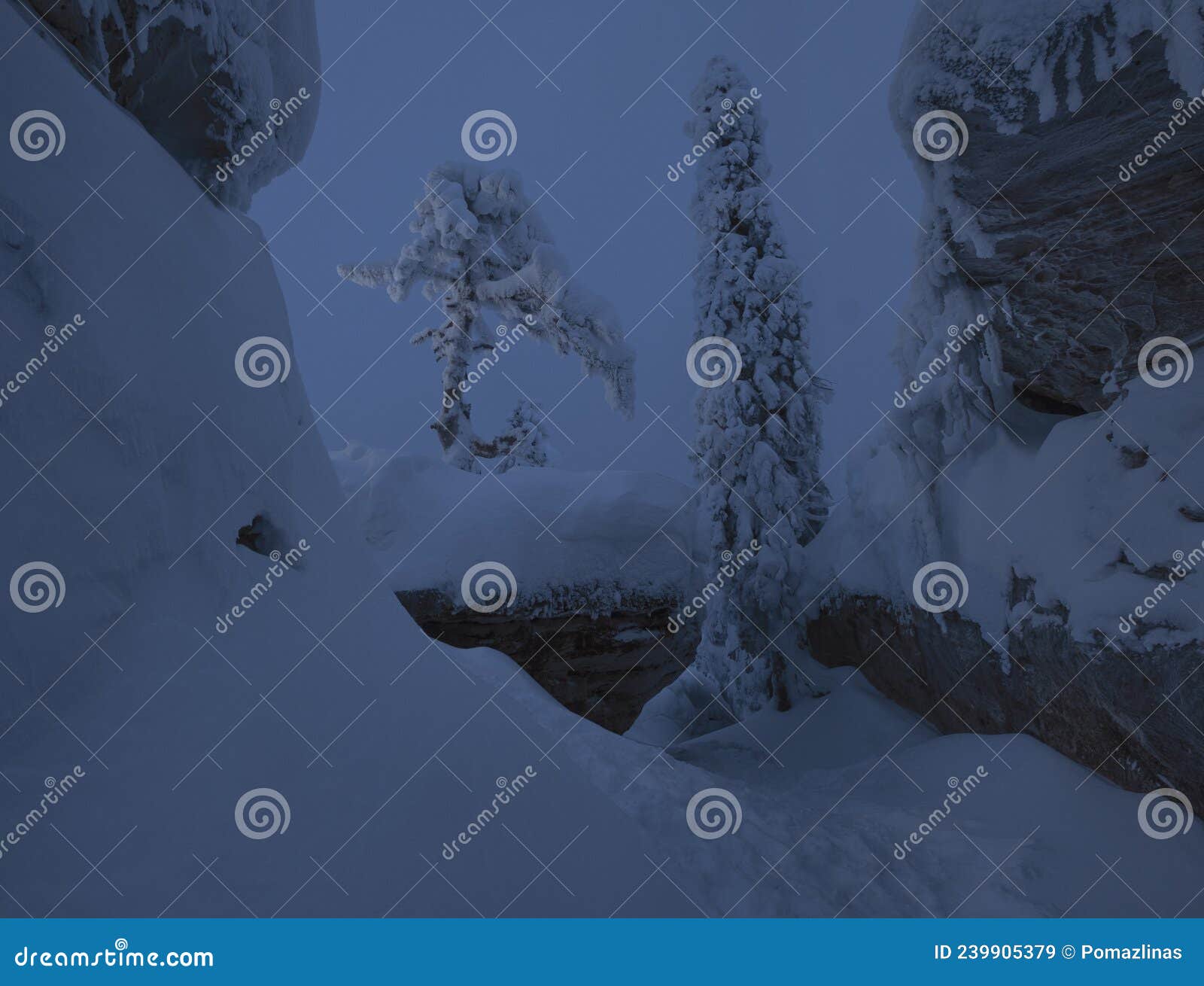 Stone Town in the Perm Region in the Winter Evening. Stock Image ...