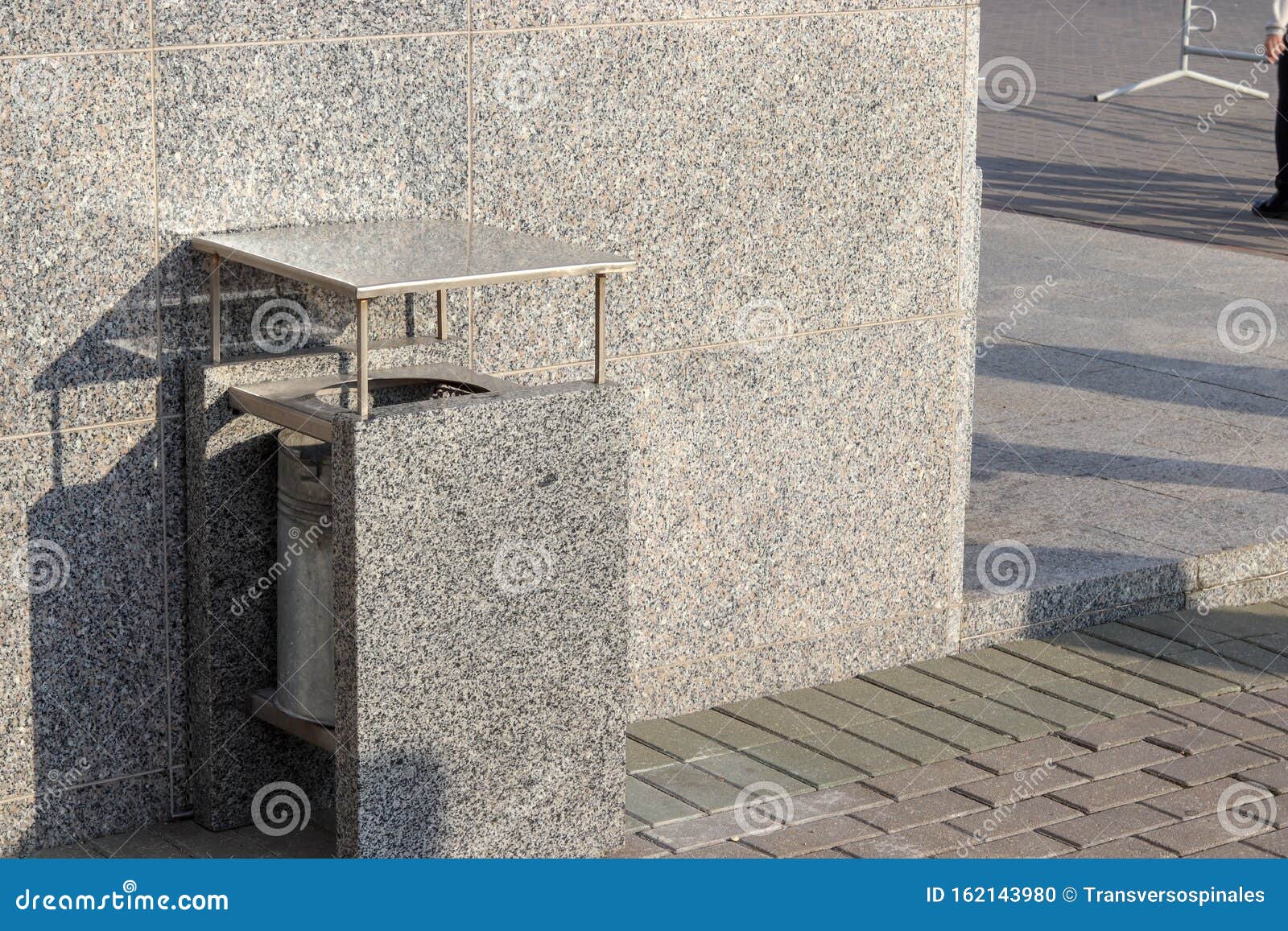 Stone Trash Bin. Free Space for Text and Content. Concept of Garbage ...