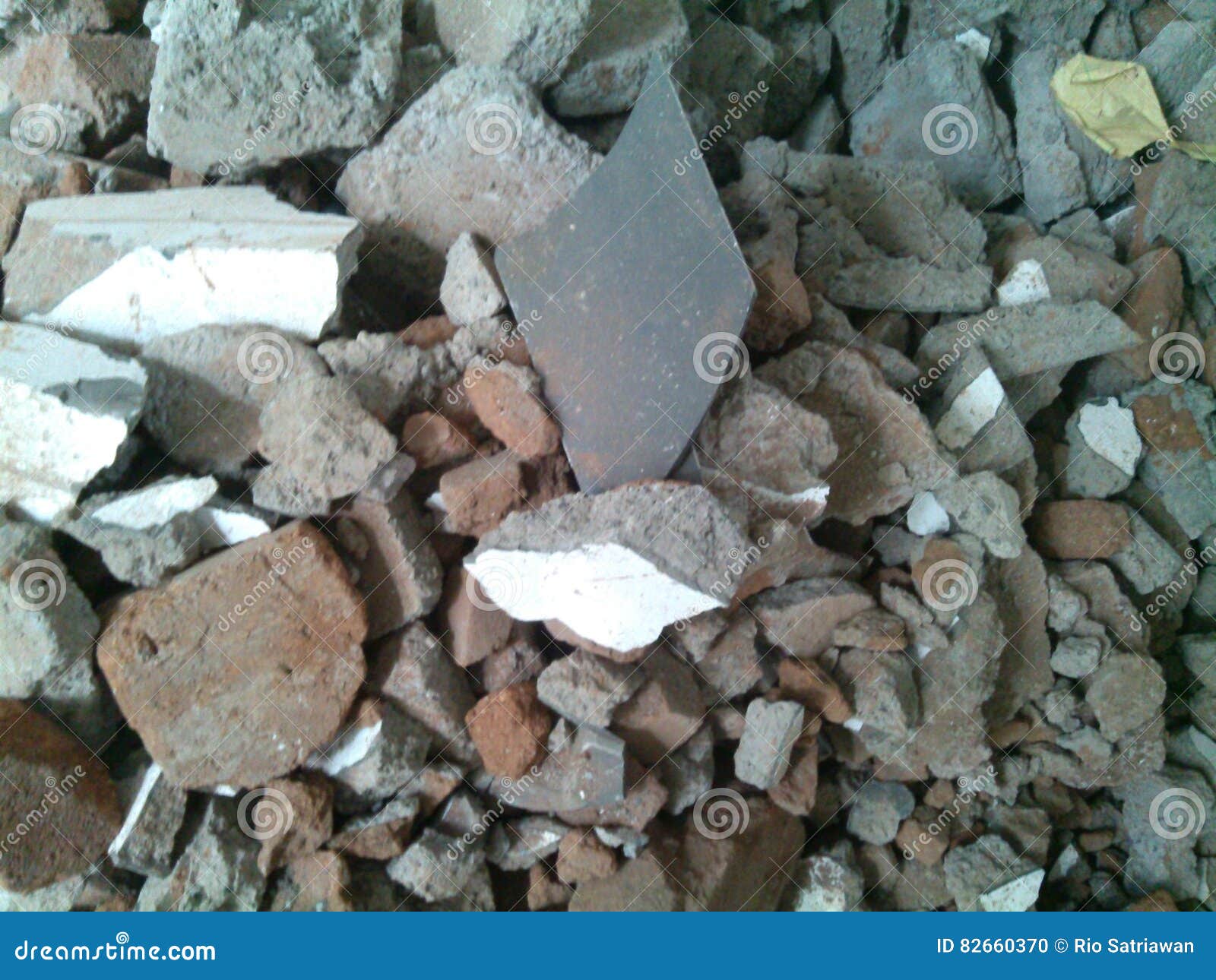 Stone trash stock photo. Image of building, trash, stone - 82660370