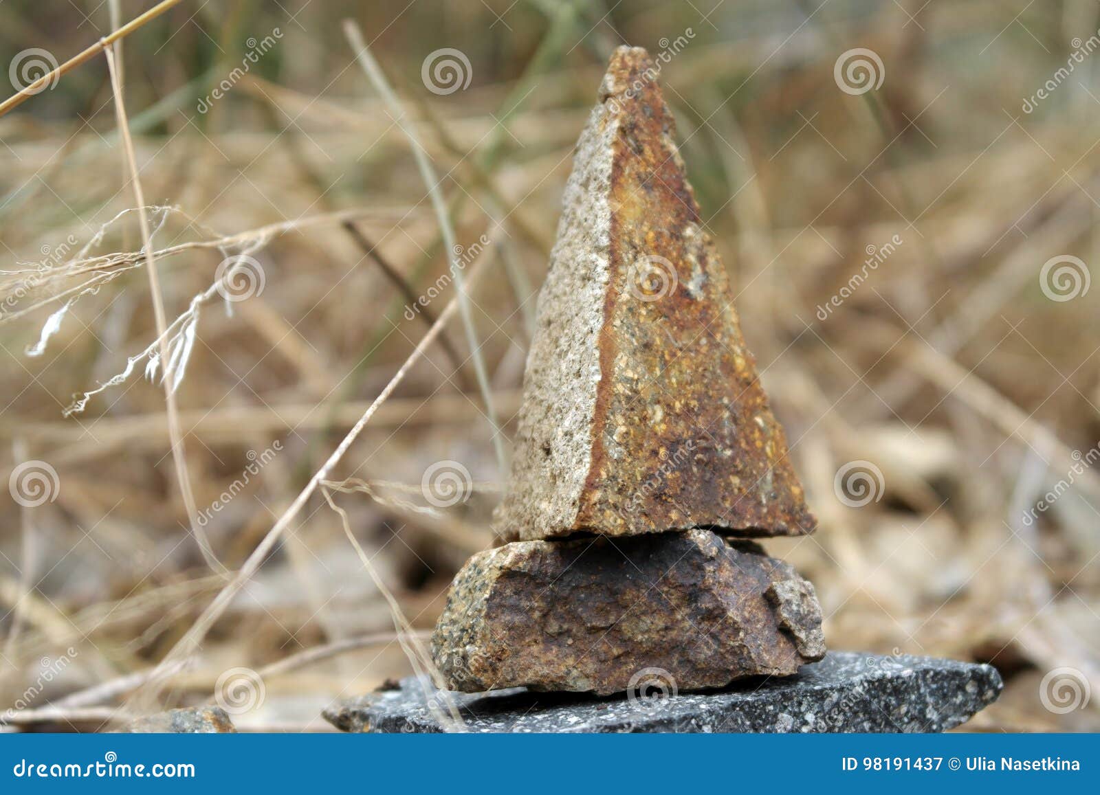 A stone triangle stock image. Image of element, light - 98191437