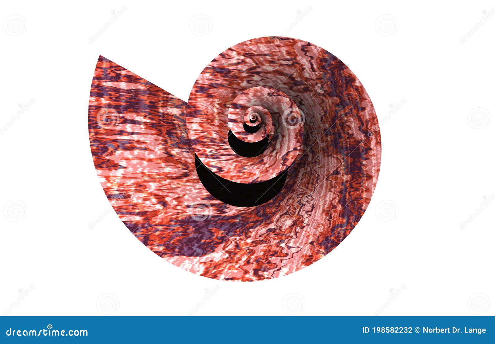 Stone turned snail shell stock illustration. Illustration of horn ...