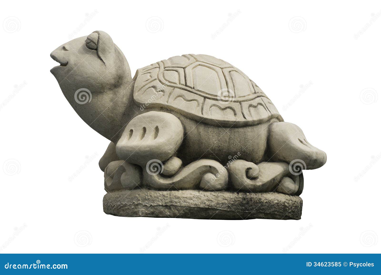 Stone Turtle stock image. Image of stone, artificial - 34623585