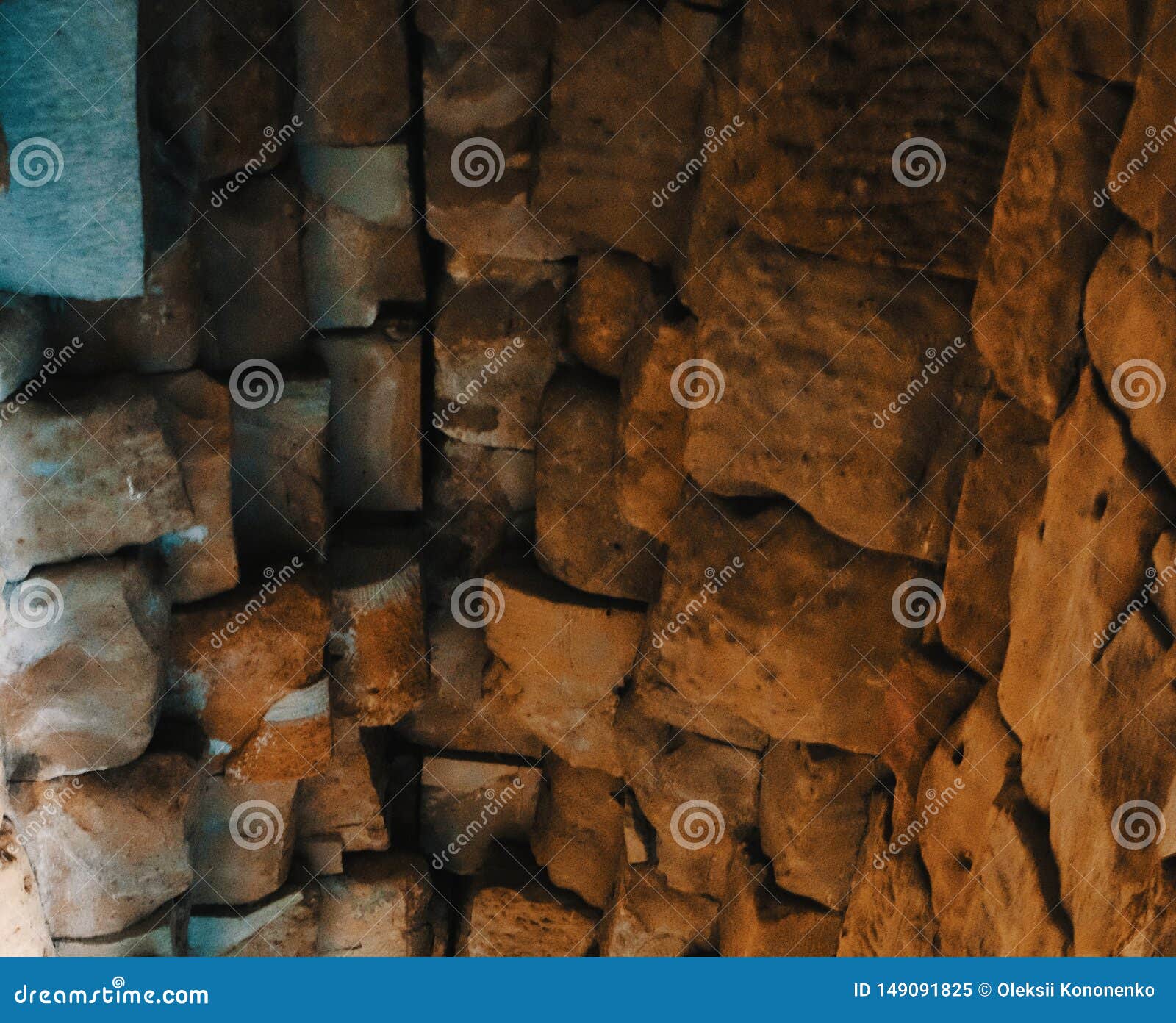Stone Vault of an Old Building. Ancient Stonework Stock Image - Image ...