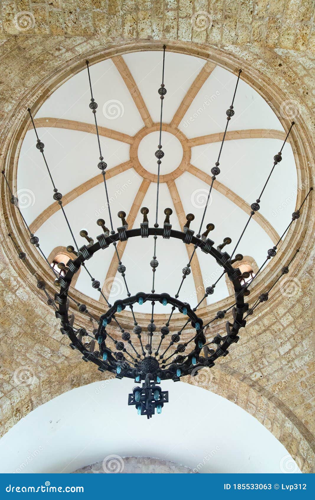 Stone Vault of the Temple from Below. Stock Image - Image of view ...