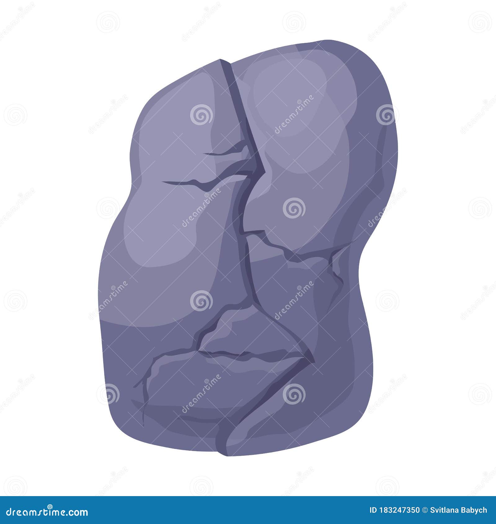 Stone Vector Icon.Cartoon Vector Icon Isolated on White Background ...