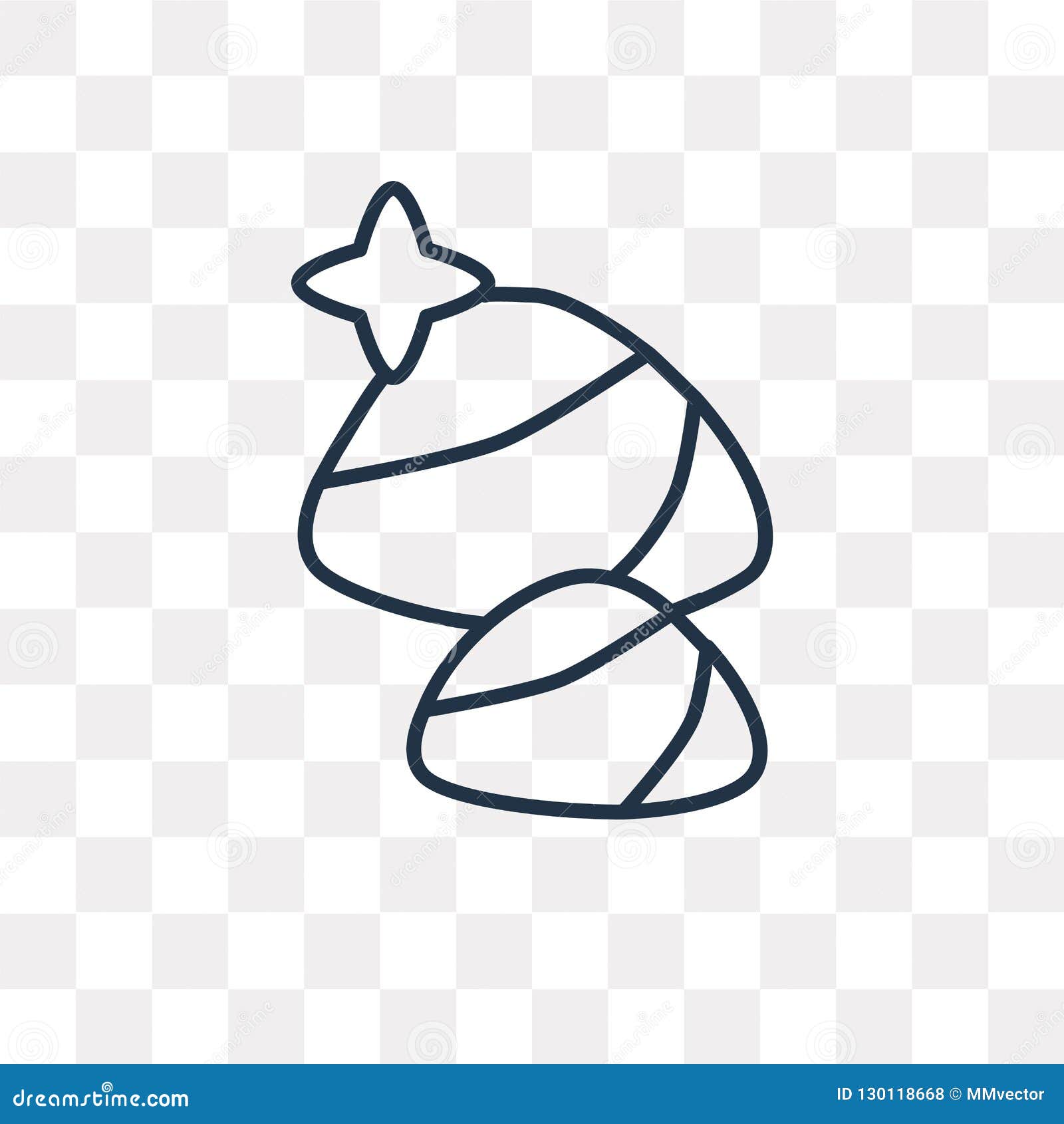 Stone Vector Icon Isolated on Transparent Background, Linear Stone ...